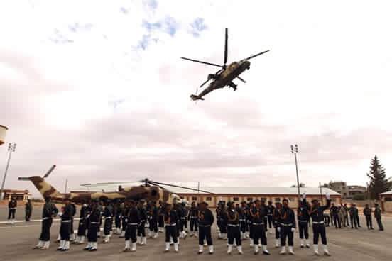 Hundreds of LNA cadets in graduation parade in Al-Abyar